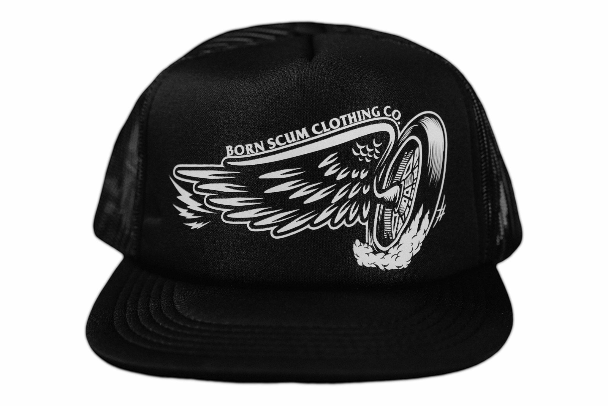 TRUCKER SKULL LOGO HAT – Born Scum