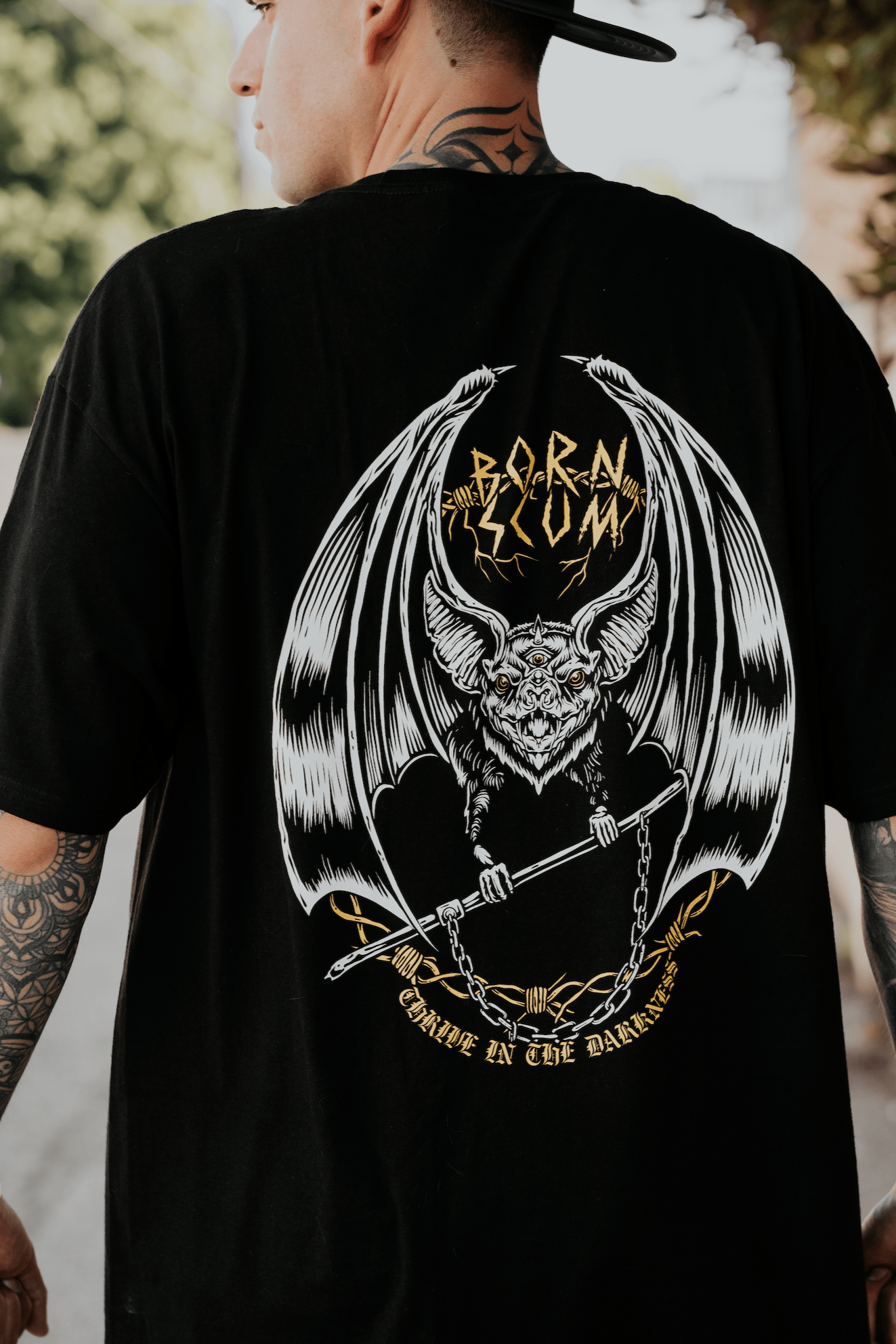 Darkness Heavyweight Tee | USA Cotton – Born Scum – Born Scum