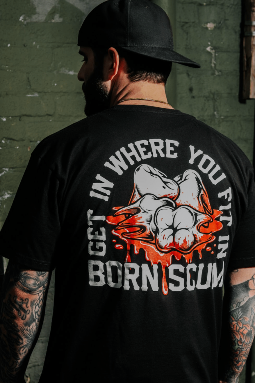 Fit In Heavyweight Tee | USA Cotton – Born Scum – Born Scum