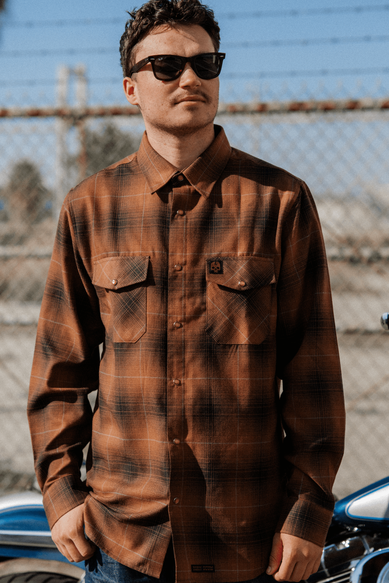 Out For Blood - Black, Red, and Gold Flannel – Born Scum