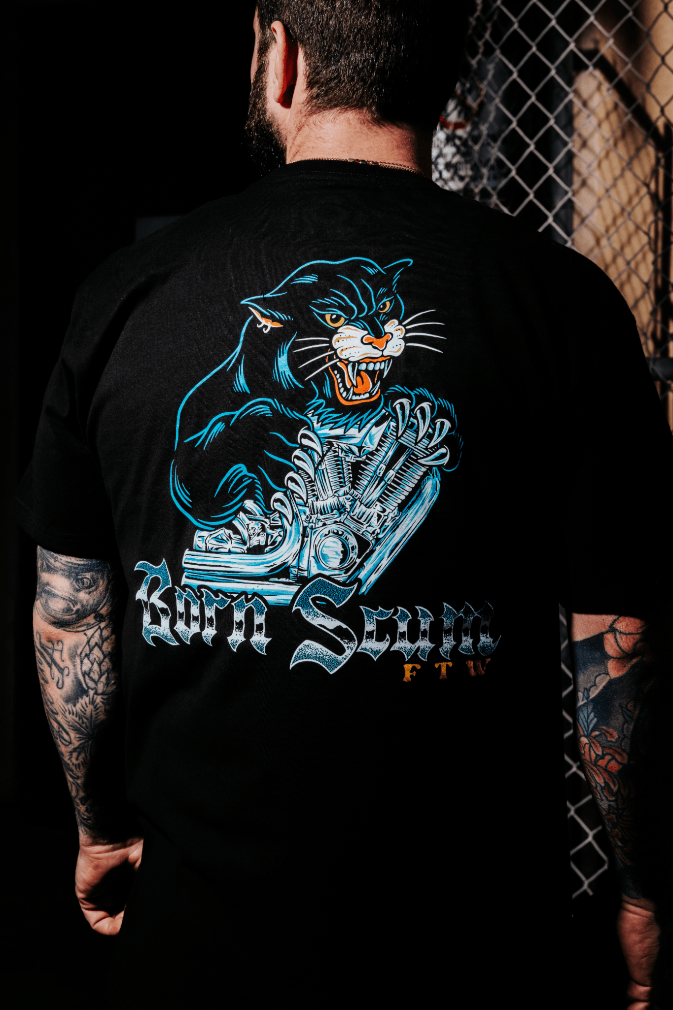 Night Prowler Heavyweight Tee | USA Cotton – Born Scum – Born Scum