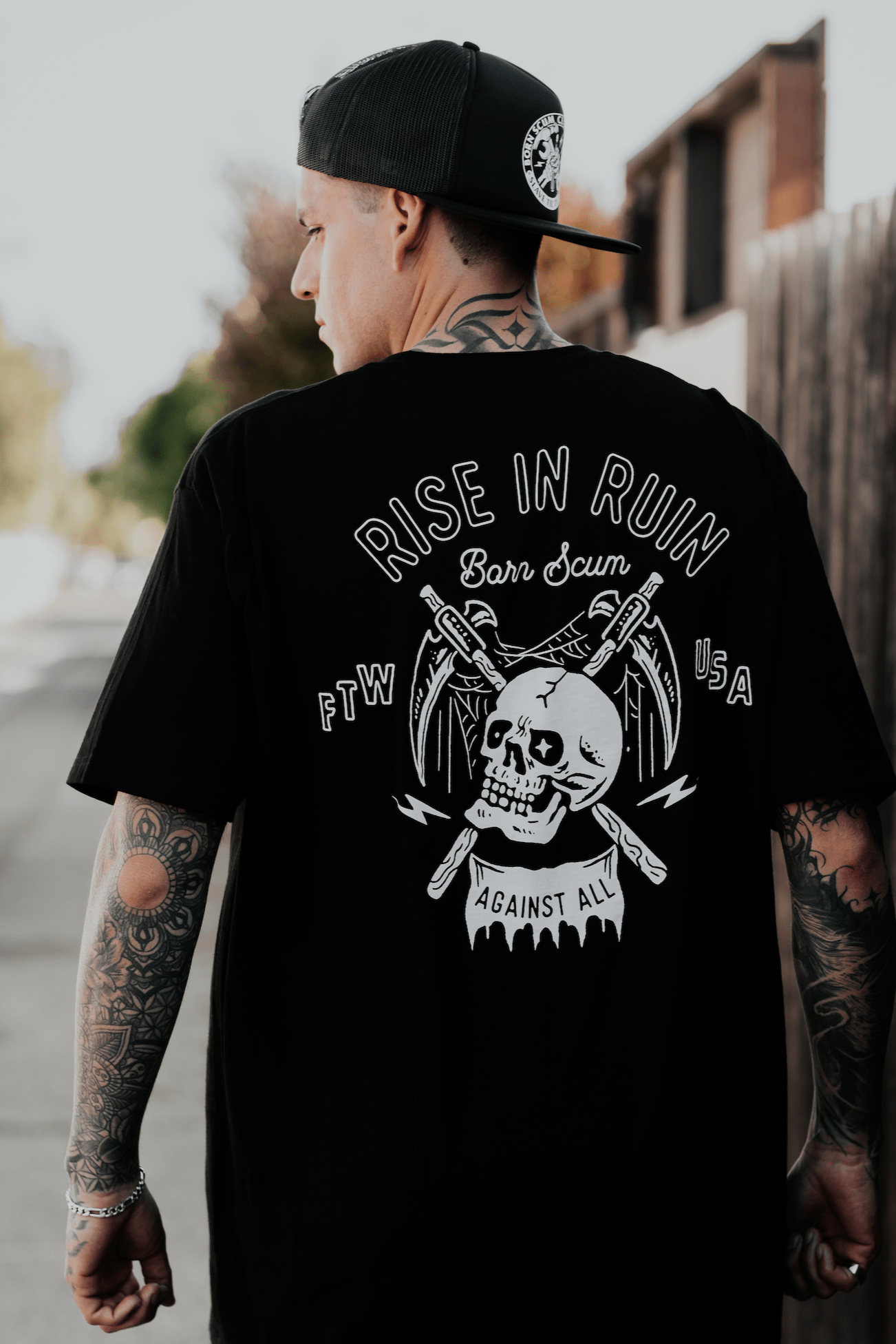 Rise Heavyweight Tee | USA Cotton – Born Scum – Born Scum