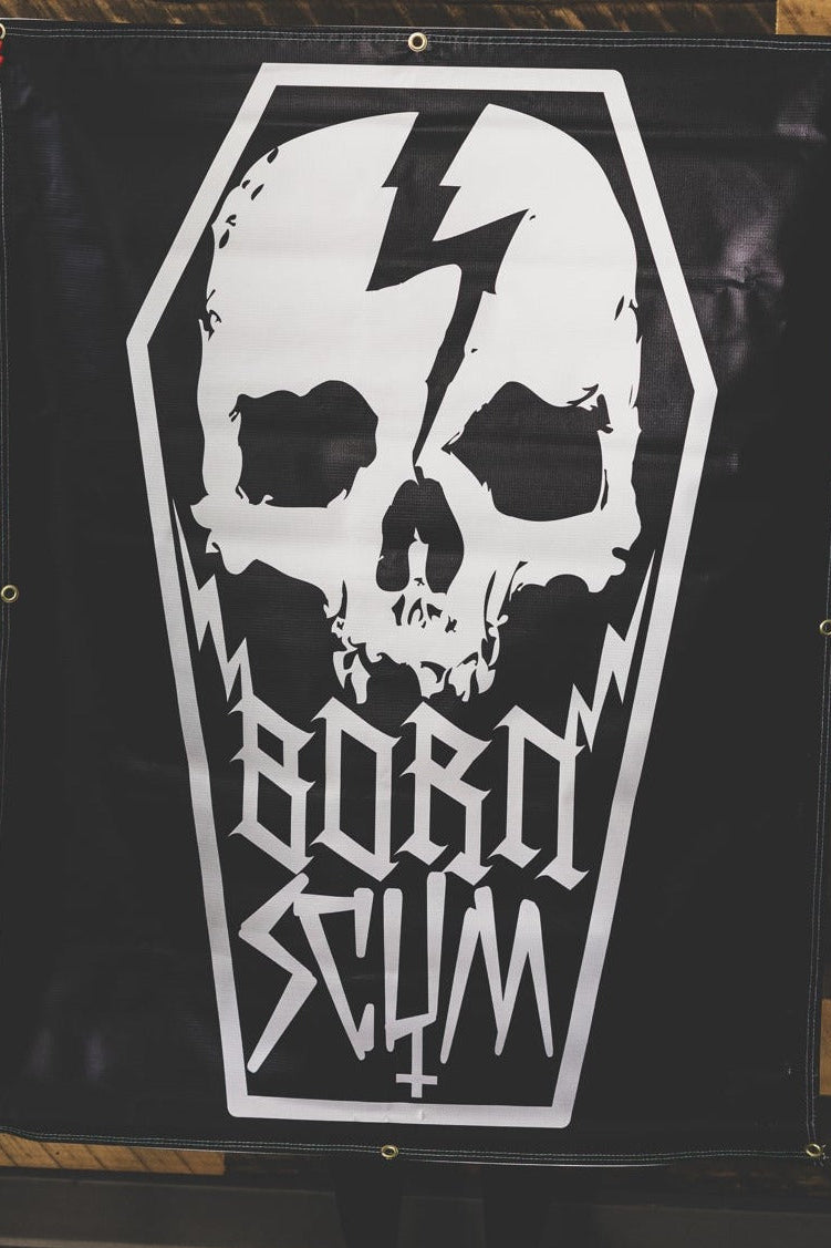 Born Scum Clothing - | Skull Coffin Banner