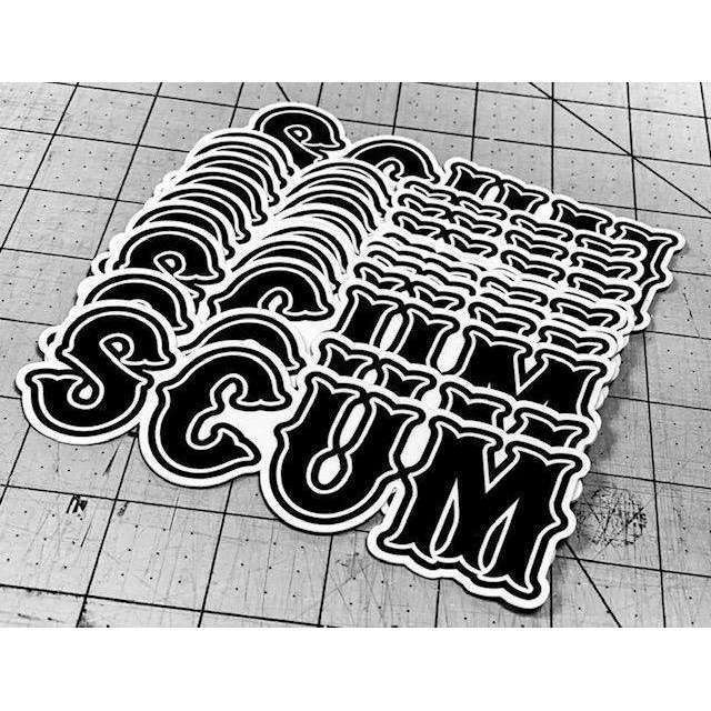 SCUM 6" X 2" STICKER – Born Scum
